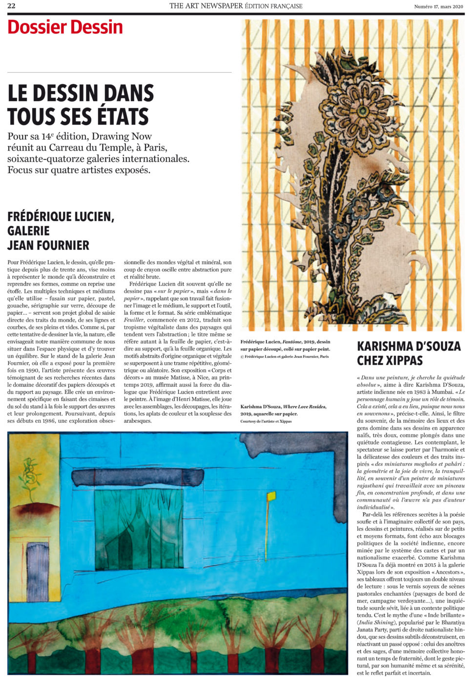Jean-Marie Durand, Le dessin dans tous ses états, The Art News Paper ...